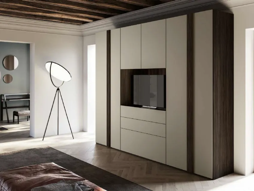 Armadio con vano porta TV Boma Visone di Imab